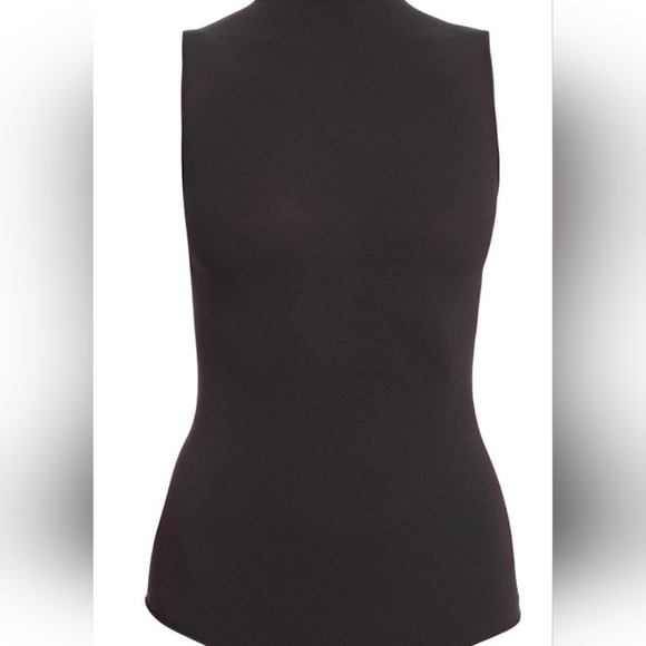 Commando | Tops | Nwt Commando Black Sleeveless Thong Bodysuit Os ...